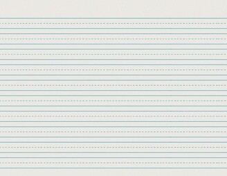School Smart Skip-A-Line Ruled Writing Paper, 1/2 Inch Ruled Long Way ...