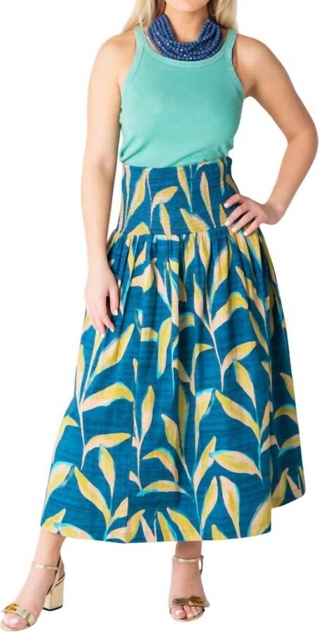 HOLLY SHAE Design Betsy Midi Dress In Leaf - ShopStyle