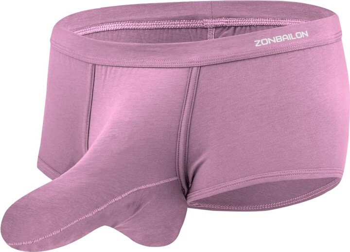 ZONBAILON Mens Front Opening Fly Access Briefs Low Rise Bulge Enhancing ...