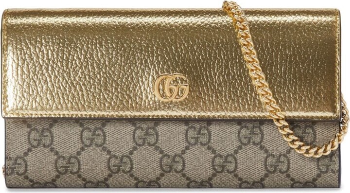 Gucci GG Marmont chain wallet - ShopStyle