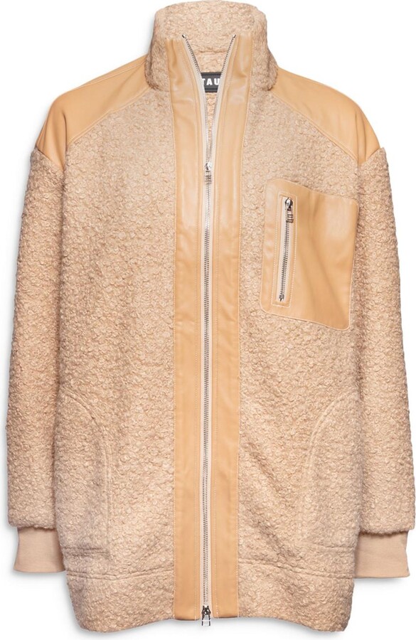 STAUD Womens Faux Fur Midi Faux Fur Coat - ShopStyle