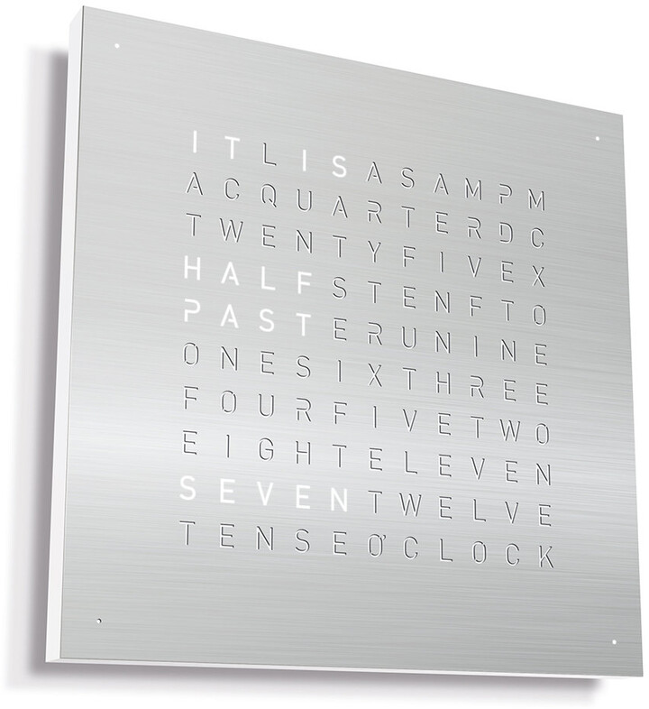 QLOCKTWO - Classic Clock - 45x45cm - Stainless Steel - ShopStyle