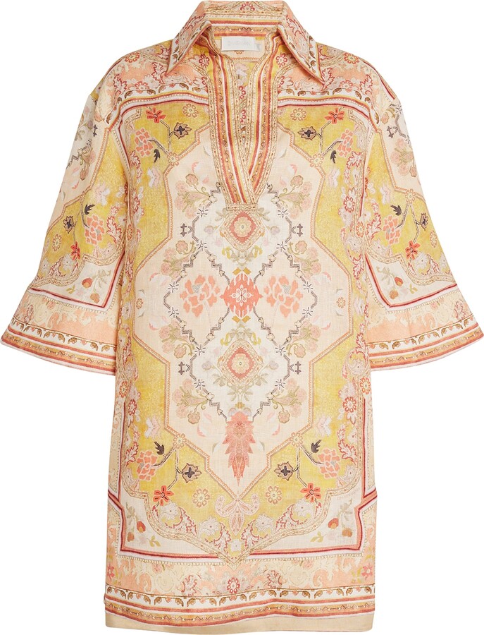Zimmermann Linen Tunic Wylie Mini Dress - ShopStyle