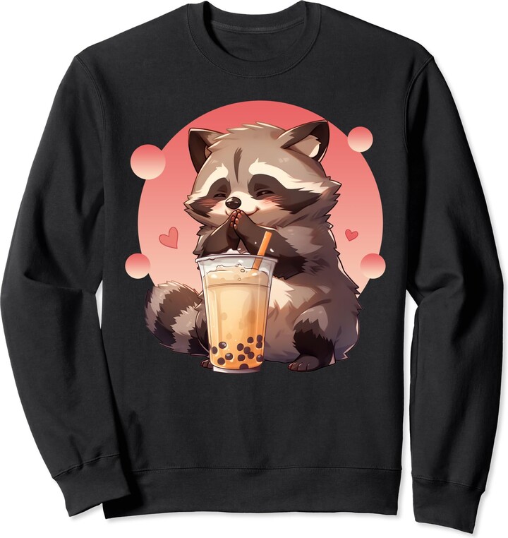 Raccoon Costume Kids Boys Girls Bubble Tea Lovers Raccoon Bubble Tea ...