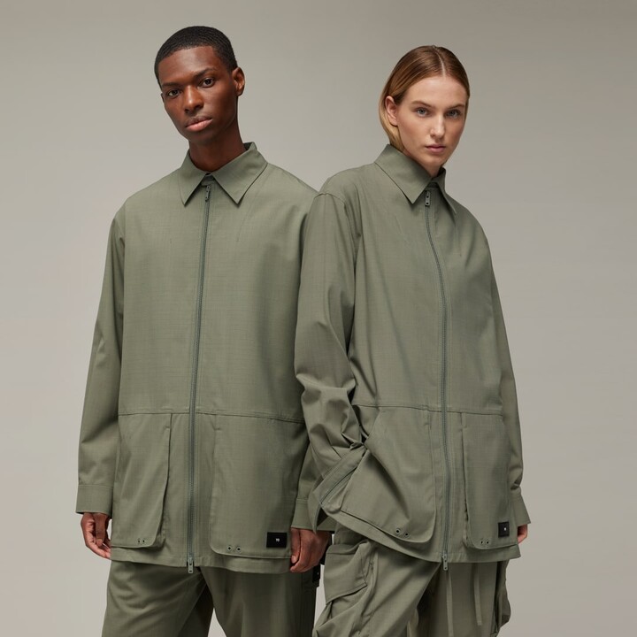adidas Y-3 Winter Ripstop Overshirt - ShopStyle Long Sleeve Shirts