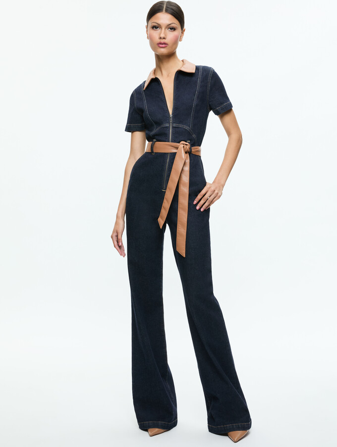Alice + Olivia Gorgeous Wide Leg Jumpsuit - ShopStyle