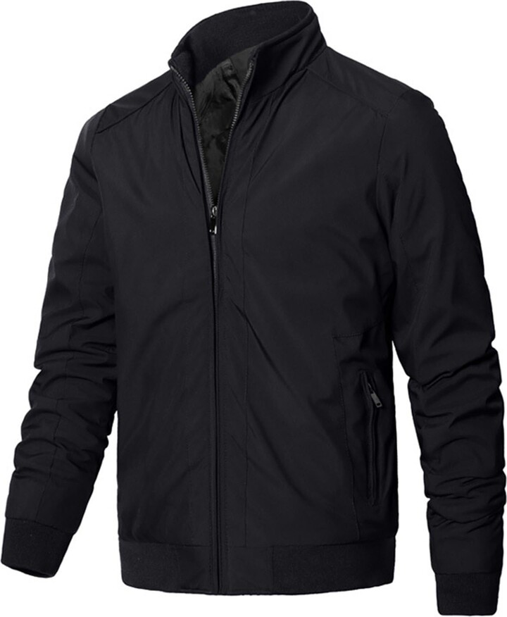 Hoothy-Herren Mens Wind Jacket Jacket Windbreaker Slim Fit Active Coat ...