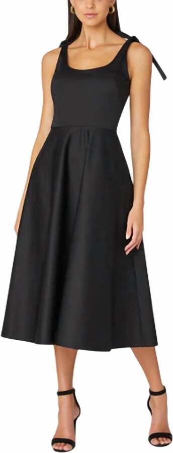 Shoshanna Kimberly Midi Dress In Jet - ShopStyle