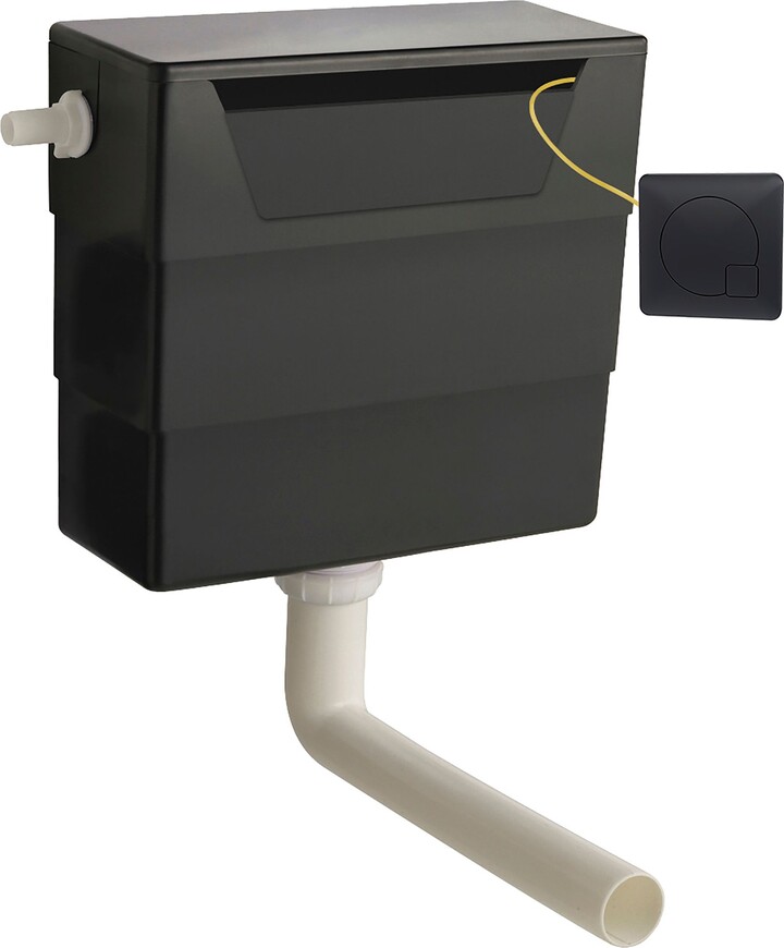 Balterley Water Saving Dual Flush Side Inlet Flush Plate Matt Black ...