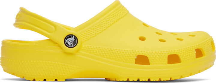 Crocs Yellow Classic Clogs - ShopStyle