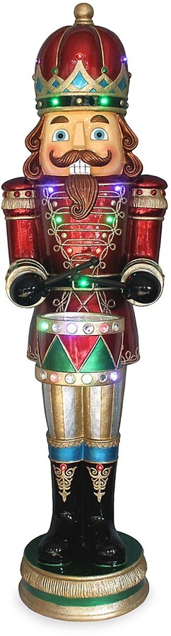 Fraser Hill Farms Indoor/Outdoor Oversized 5-Foot Nutcracker Christmas ...