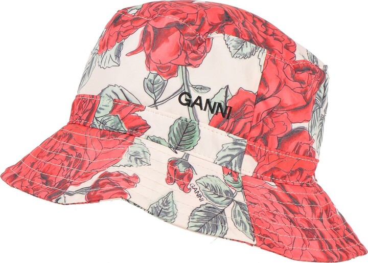 Ganni Hat Red - ShopStyle