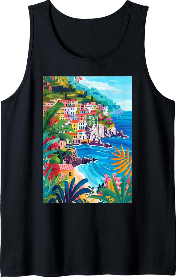 Italy Theme Minimalist Art (Cinque Terre) Cinque Terre Art Italy ...