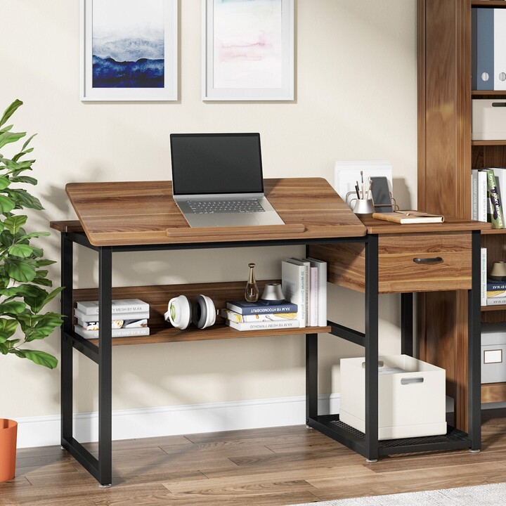 FARFARVIEW Drafting/Drawing/Painting Desk with Adjustable Tiltable ...