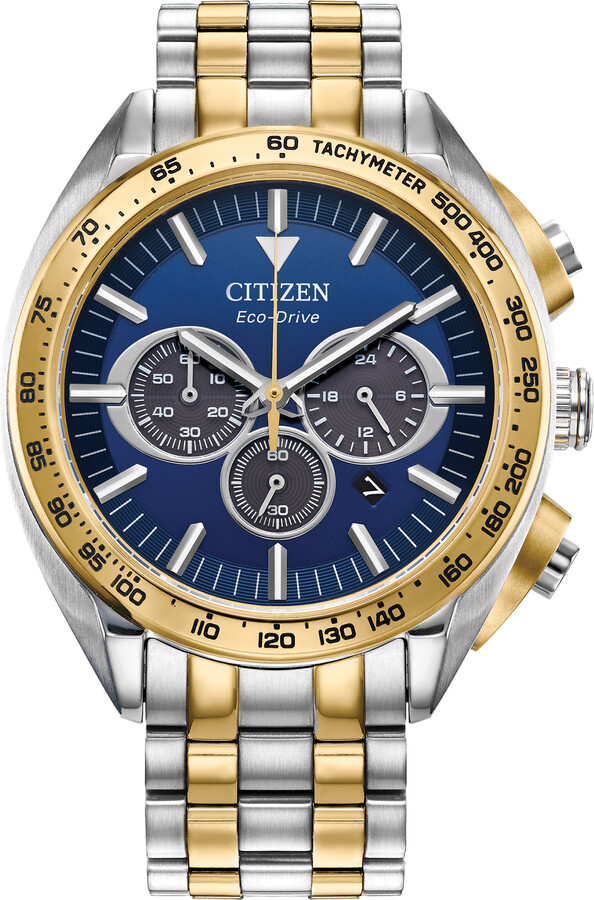 Zales Men's Citizen Eco-Drive® Carson Sport Luxury Two-Tone Chronograph ...