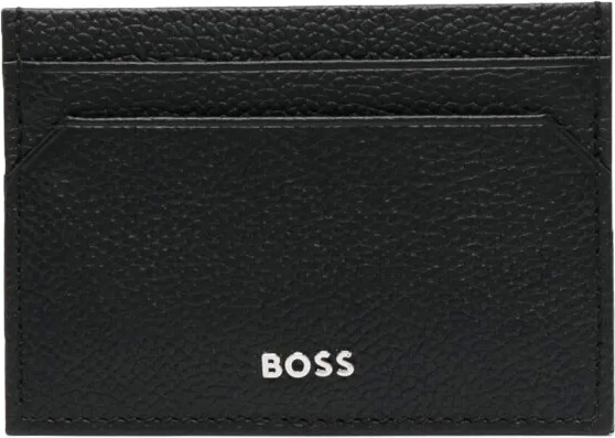 HUGO BOSS Logo-Lettering Card Holder - ShopStyle Wallets