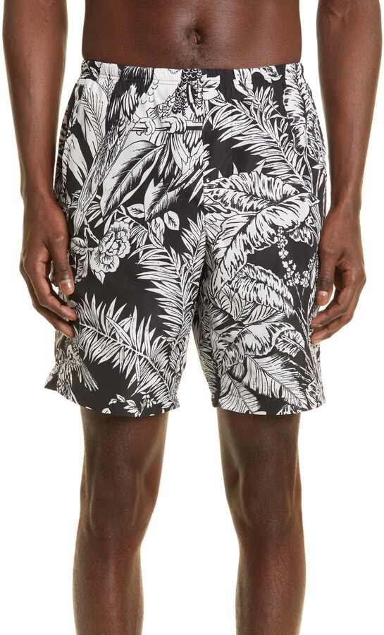 Palm Angels Men's Jungle Parrots Swim Trunks - ShopStyle