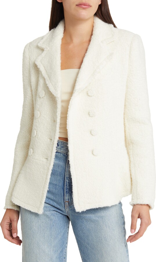 LoveShackFancy Morrow Bouclé Peplum Jacket - ShopStyle Blazers