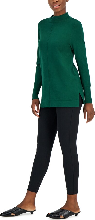 Alfani Women's Seam-Front Mock Neck Sweater, Created for Macy's - ShopStyle