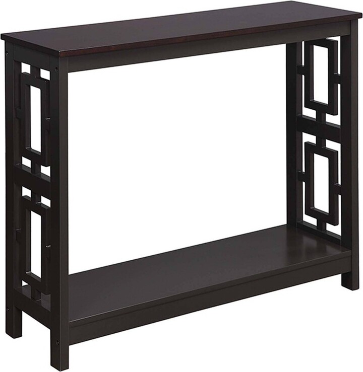 Town Square Console Table with Shelf Espresso - Breighton Home - ShopStyle