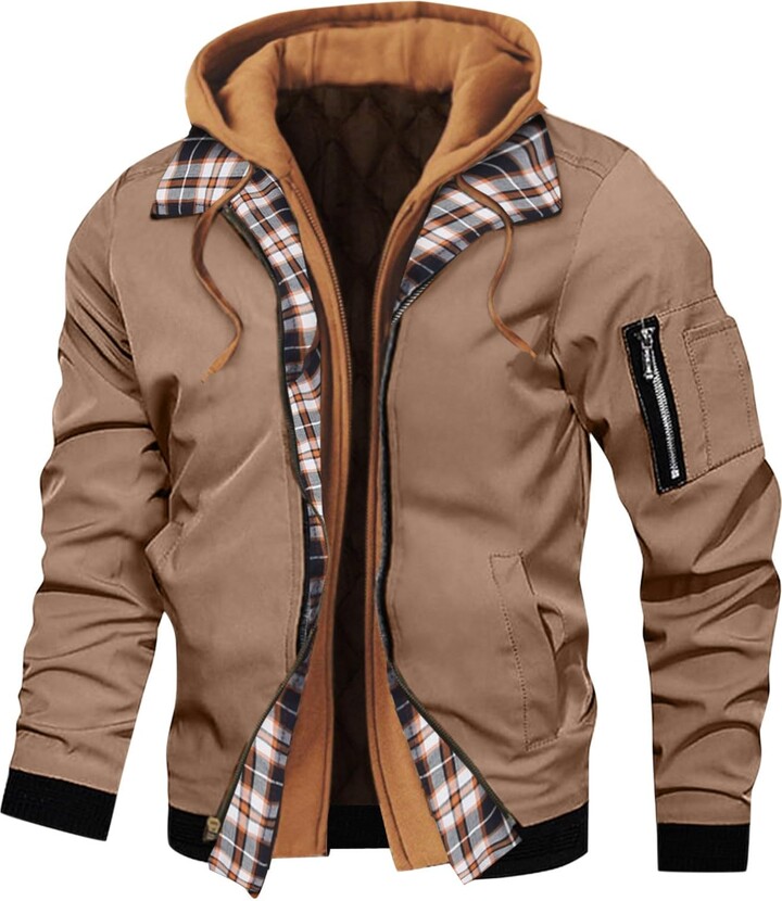 VESNIBA Mens Jacket Formal Windbreaker Coat Men's Waterproof Jacket ...