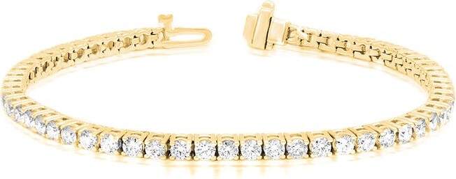 Diana M Lab Grown Diamonds Diana M. Fine Jewelry 14K 4.00 Ct. Tw. Lab Grown Diamond Tennis ...