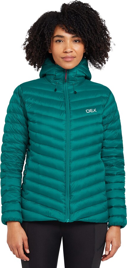 OEX Lightweight Womens Kintra Down Jacket with Athletic Fit and ...