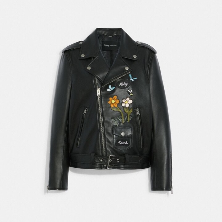 Coach Disney X Shrunken Biker Jacket - ShopStyle