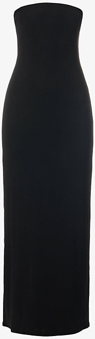 The Line By K Womens Black Jace Strapless Stretch-woven axi Dress ...
