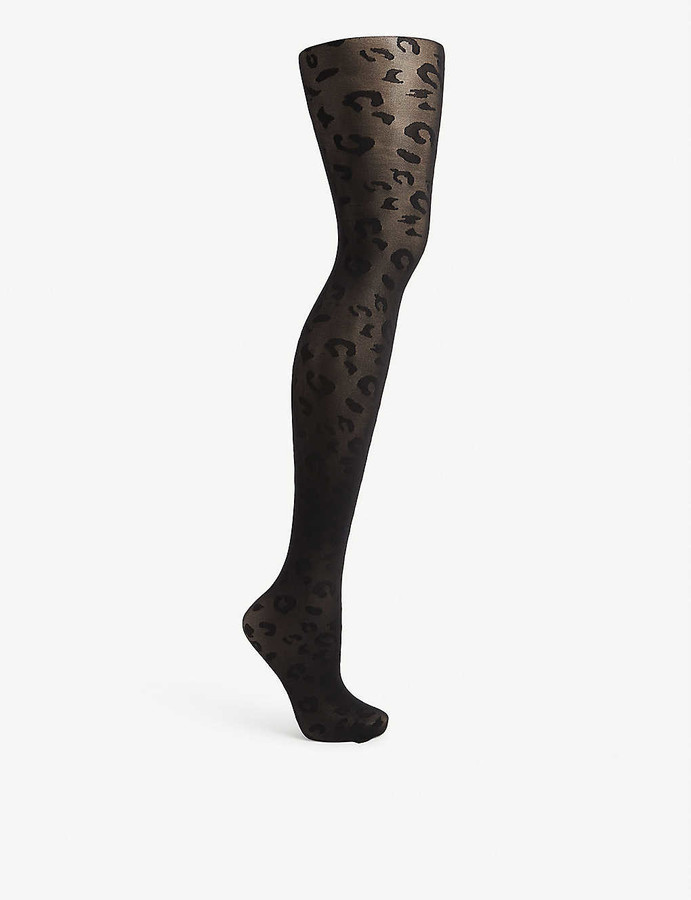 Commando Sheer leopard tights - ShopStyle Hosiery