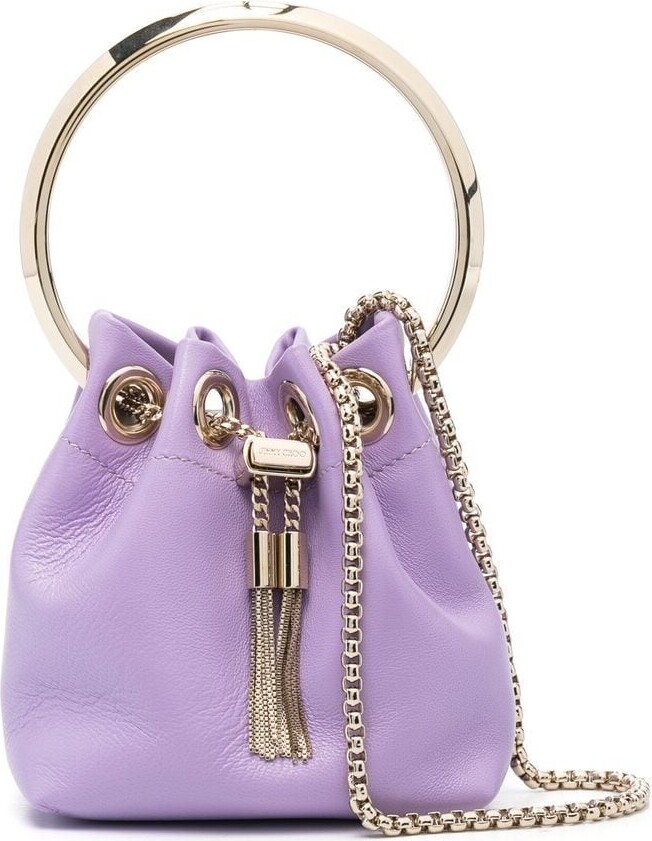 Jimmy Choo Micro Bon Bon leather mini bag - ShopStyle