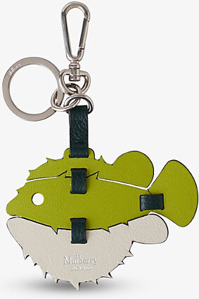 Mulberry Acid Green-mulb Gr-chalk Puffer Fish Puzzle Leather Keyring - ShopStyle
