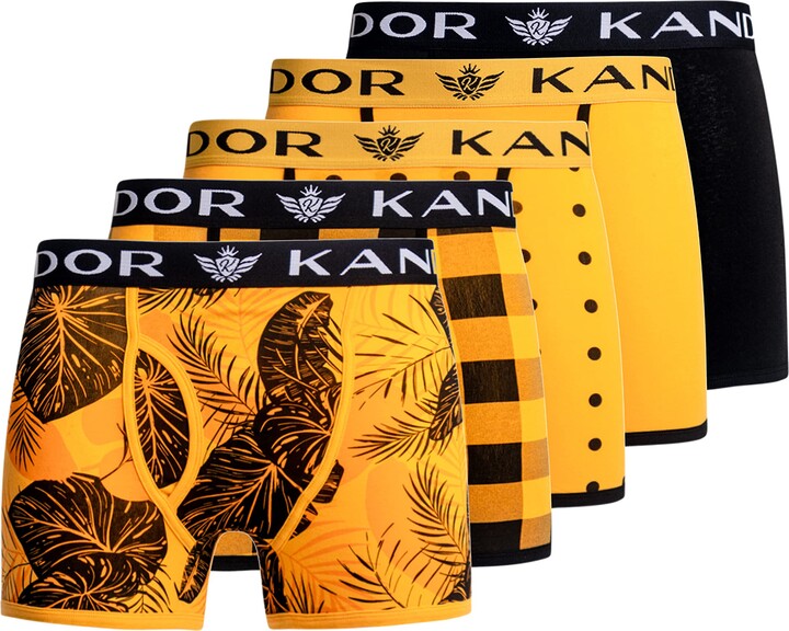 Kandor Mens Boxers Shorts (5 Pack) Multipacked Underwear Briefs Gift ...