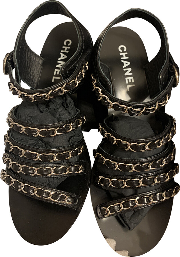 Chanel Leather sandal - ShopStyle