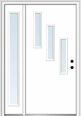 Verona Home Design Spotlight Primed Fiberglass Prehung Front Entry ...