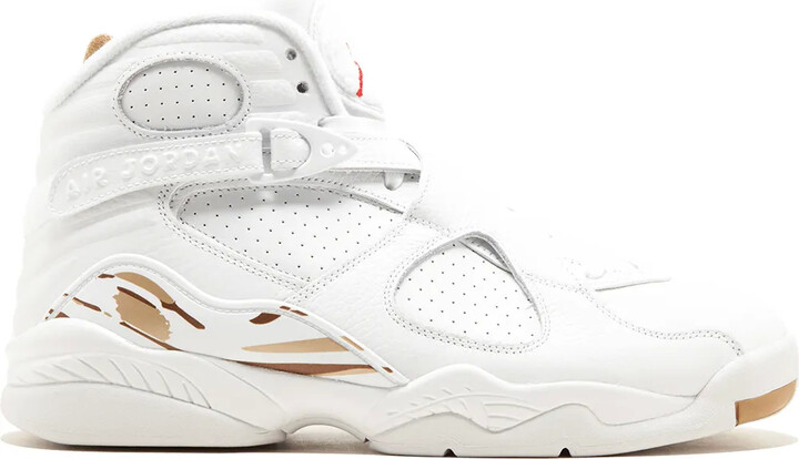 Jordan Air 8 Retro Ovo white - ShopStyle High Top Sneakers
