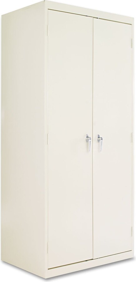 Alera® Assembled 78" High Heavy-Duty Welded Storage Cabinet, Putty ...