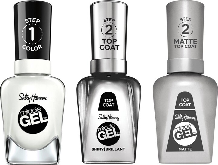 Sally Hansen Miracle Gel Nail Color Trio Pack - Get Mod Shiny Top Coat ...