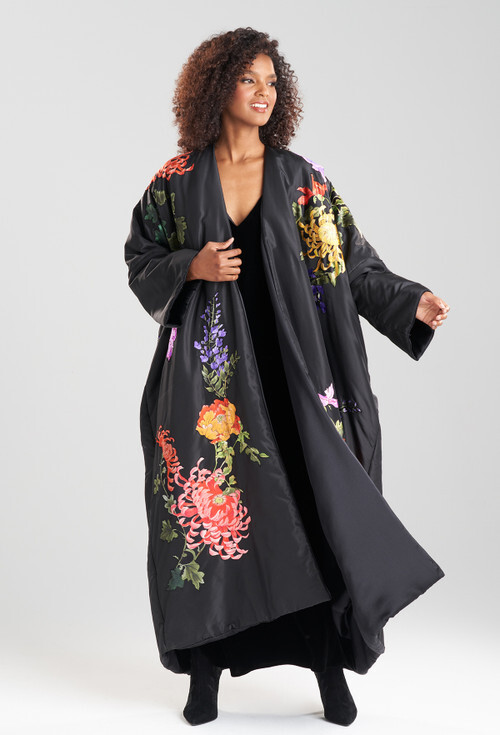 Natori Couture Silk Taffeta Cocoon Applique Topper - ShopStyle Pajamas