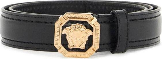 Versace "Leather Medusa Belt With - ShopStyle