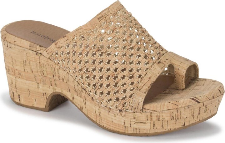 Bare Traps Bethie Womens Slip On Toe Loop Wedge Sandals - ShopStyle