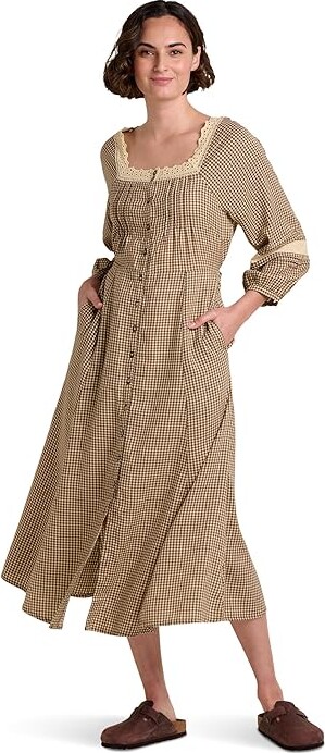 (取寄) トードアンドコー レディース マンザナ スクエア ネック ロング スリーブ ドレス Toad&Co women Manzana Square Neck Long Sleeve Dress Partridge Gingham Toad&Co Manzana Square Neck Long Sleeve Dress Women's Dress