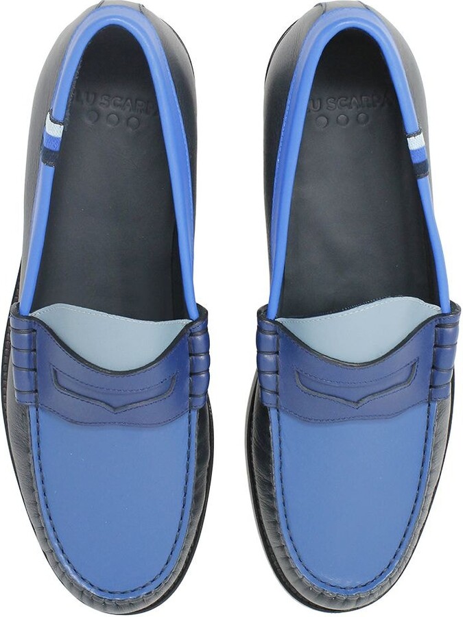 Blu Scarpa Tricolore College Loafers - ShopStyle