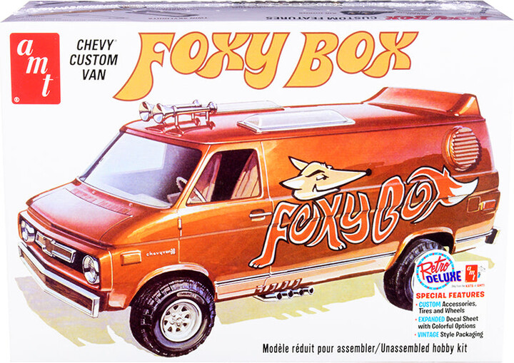 Skill 2 Model Kit Chevrolet Custom Van "Foxy Box" 1/25 Scale Model by ...