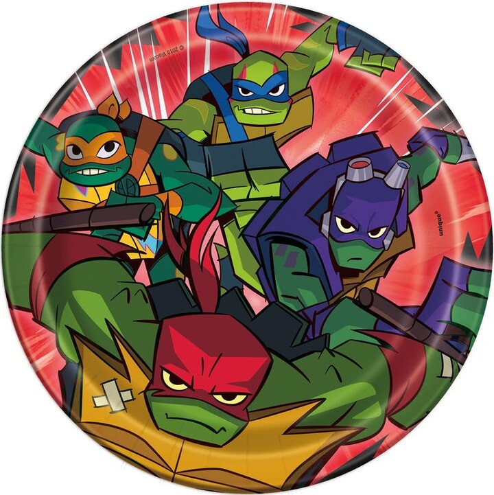 Unique Industries Rise Of The Teenage Mutant Ninja Turtles 7 Inch Party ...