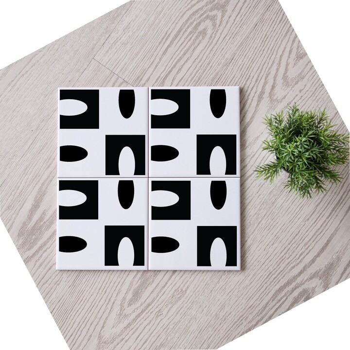 Etsy Geometric Floor Tile Stencils, Ellipse Stencil, Wood Modern ...