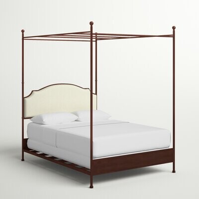 Three Posts Ackerman Upholstered Low Profile Canopy Bed - ShopStyle