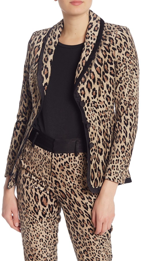 Frame Cheetah Print Jacket - ShopStyle
