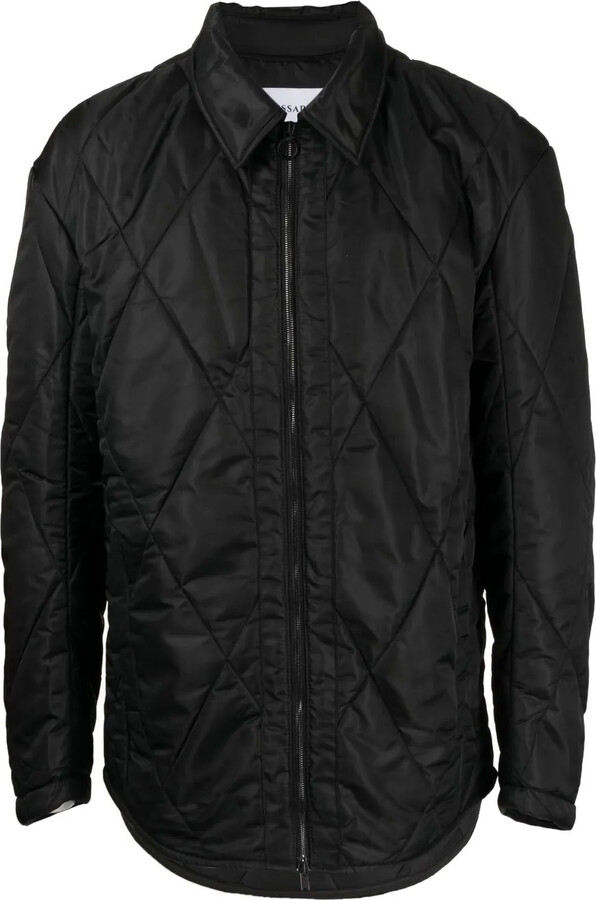 Trussardi Diamond-Quilted Jacket - ShopStyle
