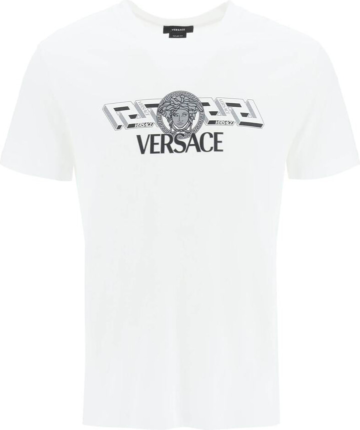 Versace la greca taylor fit t-shirt - ShopStyle